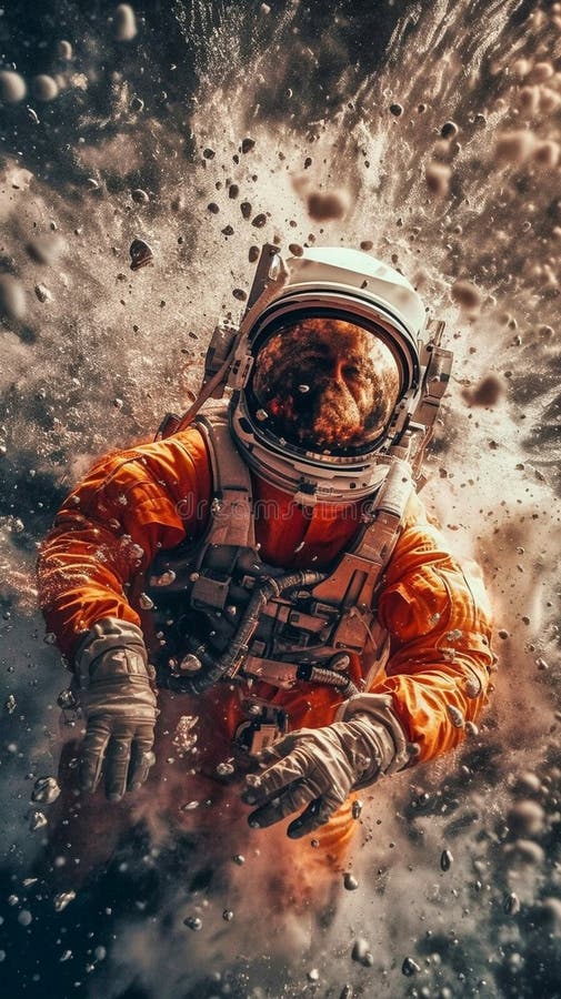 Mesmerizing Space Portrait Photography, Astronaut in Spacesuit ...