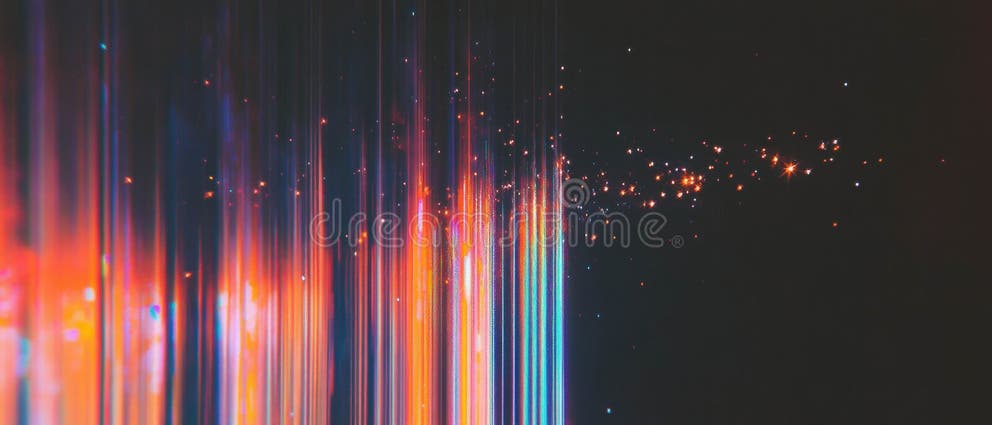 Mesmerizing Spark Rain Cascade on a Deep Black Backdrop Creating a ...