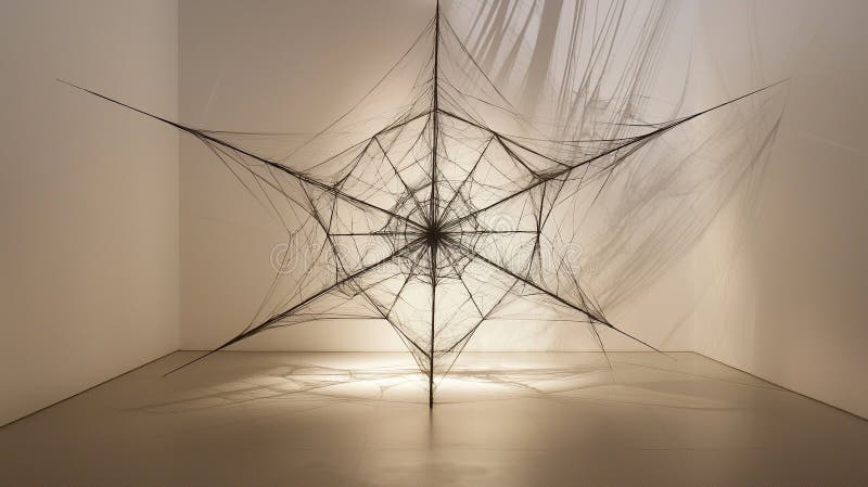 Spider Web Installation Spans Stock Illustrations – 4 Spider Web ...