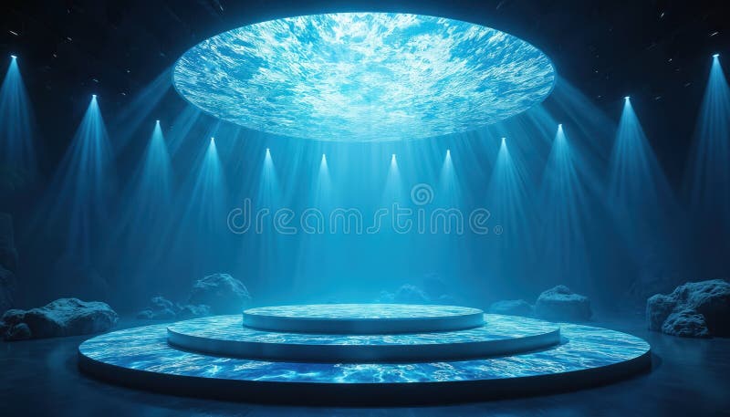 Mesmerizing Stage Design Blue Lighting Creates Underwater Effect ...