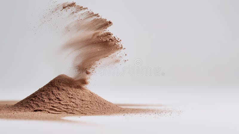 A Mesmerizing Stop Motion of Sand Exploding on a White Backdrop ...