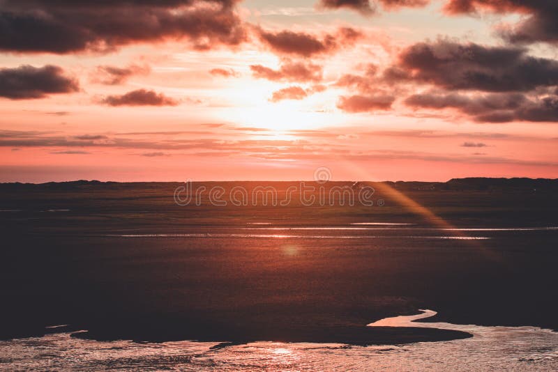 Mesmerizing Sunset Sky View Stock Image - Image of view, cloudscape ...