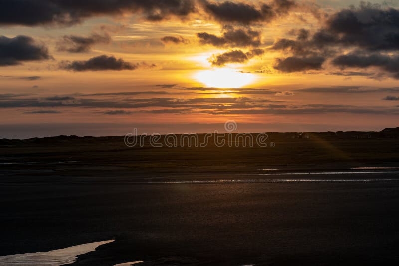 Mesmerizing Sunset Sky View Stock Image - Image of cloudscape, skyline ...