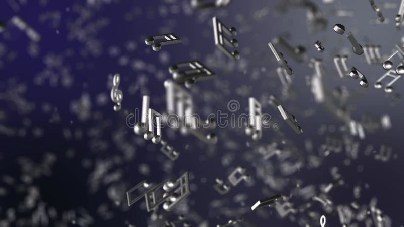 Metallic Musical Note Swarm Stock Video - Video of notes, dynamic ...