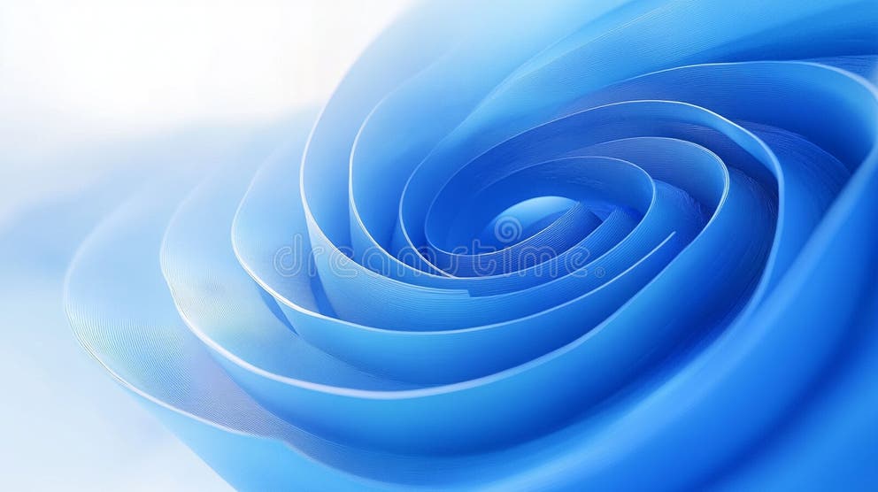 A Mesmerizing Swirl of Blue Spirals Creating a Soothing Visual Effect ...