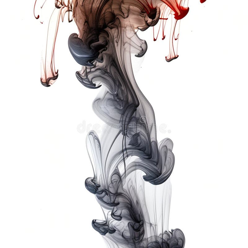 A Mesmerizing Swirl of Ink Blends in Captivating Patterns Against a ...