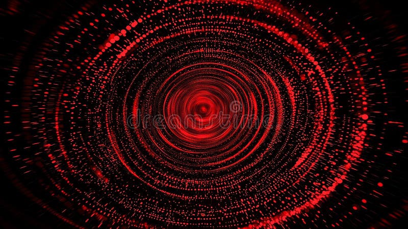 Mesmerizing Swirl of Red Particles Forms an Enchanting Spiral, Drawing ...