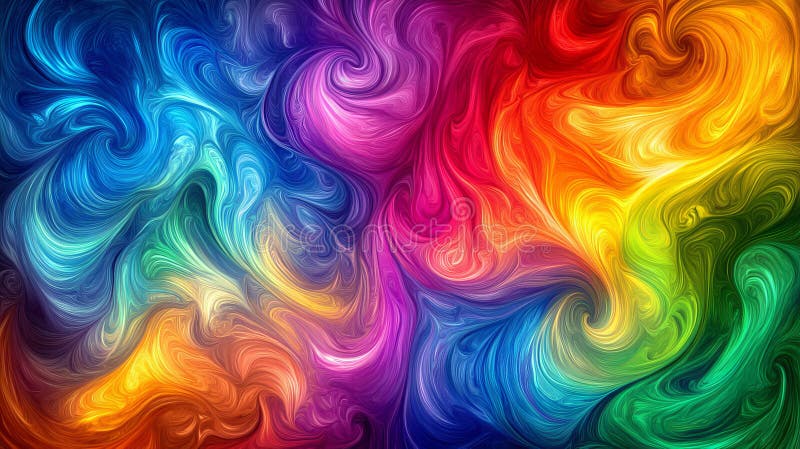 A Mesmerizing Swirl of Vibrant Colors is the Focal Point of this ...
