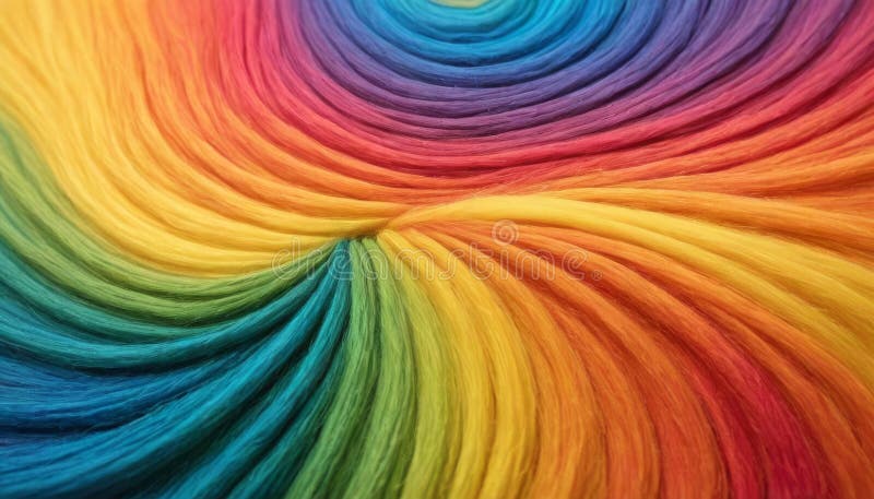 Colorful Abstract Swirl of Vibrant Threads Stock Image - Image of ...