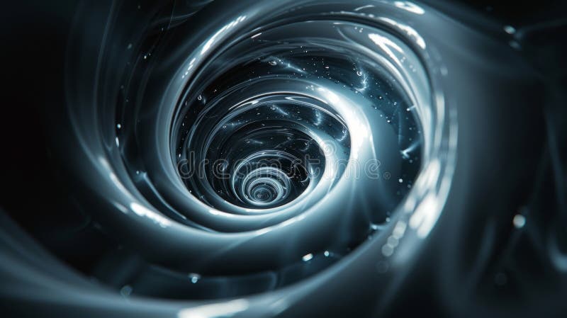 Abstract Swirling Vortex of Light with Cosmic Elements in a Dark Space ...