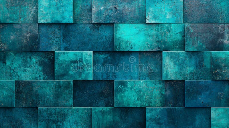 A Mesmerizing Teal Psychedelic Texture Adorned with Dark Prismatic Blue ...