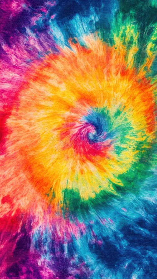 Psychedelic Swirls. Trippy Tie Dye Background with Vibrant Colors and ...