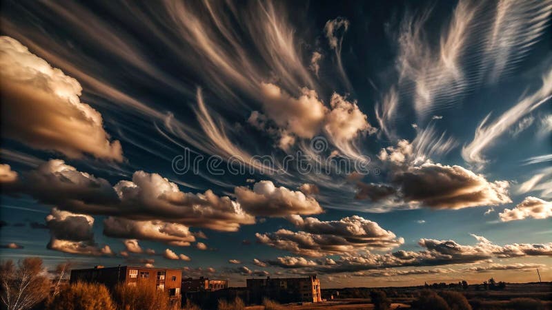 The Dance of the Clouds a Captivating Time-Lapse of Wispy Clouds ...