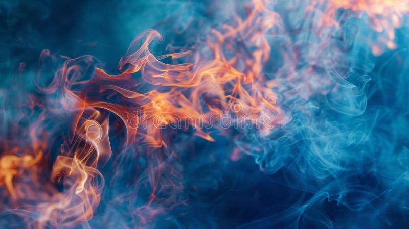 Mesmerizing Trails of Vibrant Smoke Create a Stunning Backdrop Against ...