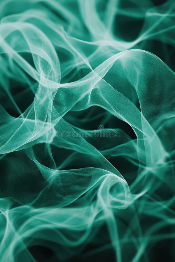 Mesmerizing Turquoise Abstract Smoke Patterns in Atmospheric Motion ...