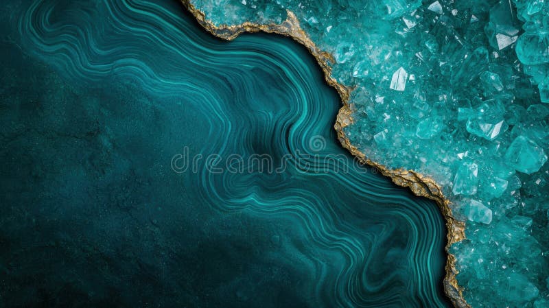 Mesmerizing Turquoise Geode Texture Stock Illustration - Illustration ...