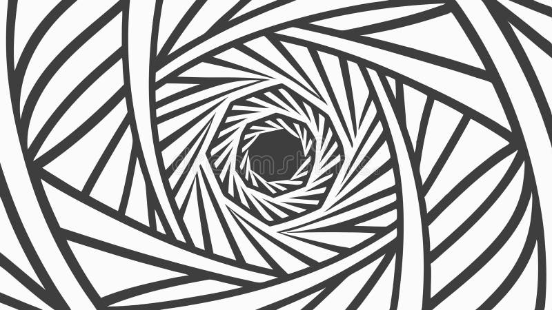 Abstract Spiral Tunnel Optical Illusion Hypnotic Vortex Background, Vector Design Generative AI ...
