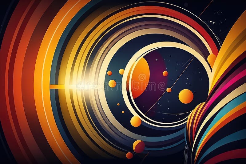Mesmerizing Vector-style Abstract Design Featuring Overlapping Circles ...
