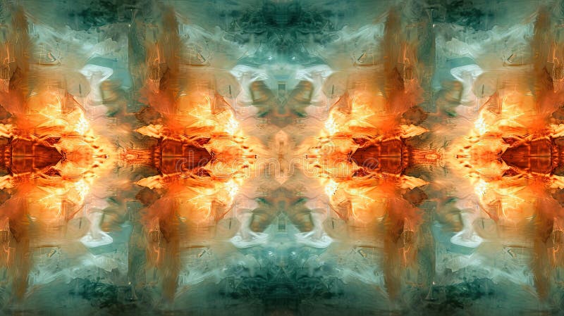 Mesmerizing Vibrant Chaos stock illustration. Illustration of living ...