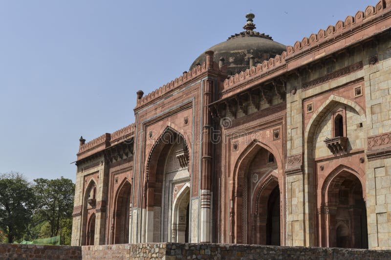A Mesmerizing View of Architecture of Main Tomb at Old Fort from Side ...