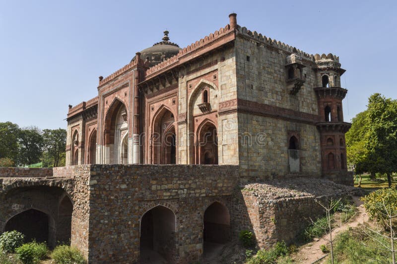 A Mesmerizing View of Architecture of Main Tomb at Old Fort from Side ...