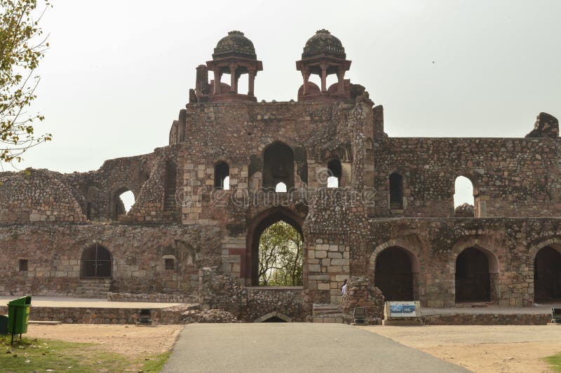 A Mesmerizing View of Architecture of Small Tomb at Old Fort from Side ...