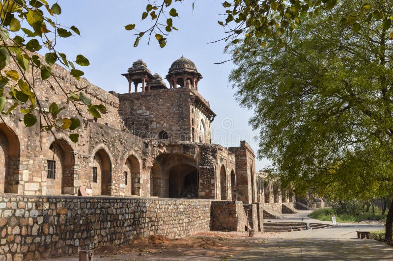 A Mesmerizing View of Architecture of Small Tomb at Old Fort from Side ...