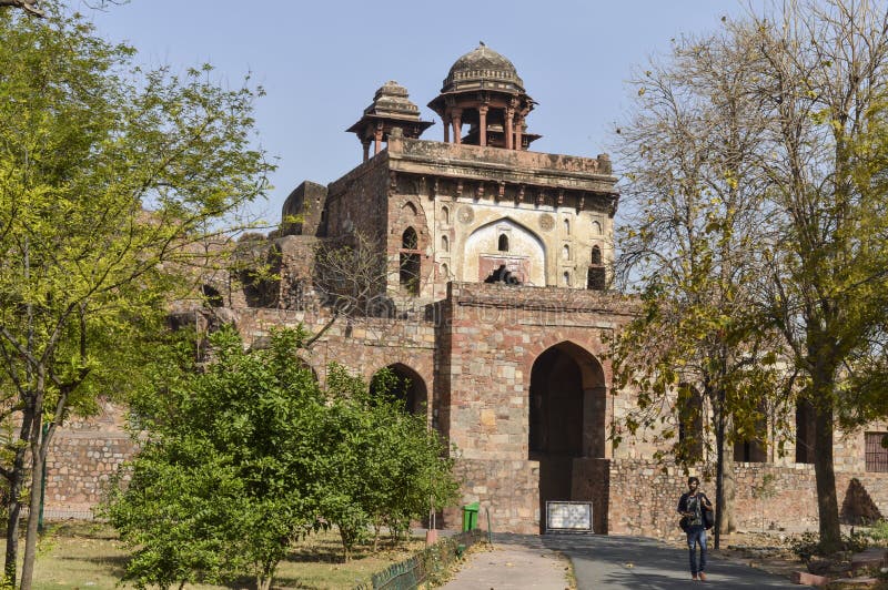 A Mesmerizing View of Architecture of Small Tomb at Old Fort from Side ...
