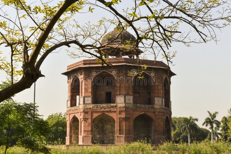 A Mesmerizing View of Architecture of Small Tomb at Old Fort from Side ...