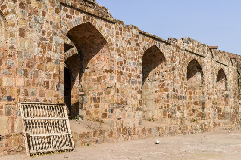 A Mesmerizing View of Architecture of Small Tomb at Old Fort from Side ...