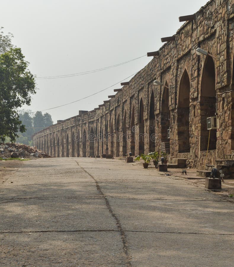 A Mesmerizing View of Architecture of Small Tomb at Old Fort from Side ...