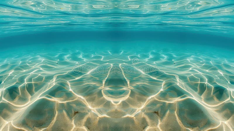 Mesmerizing View of Blue Ocean Surface Captured from Underwater Depths ...