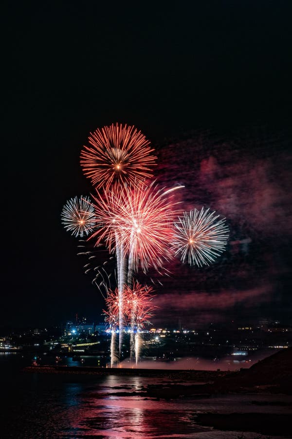 Mesmerizing View of Colorful Fireworks at the British Firework ...