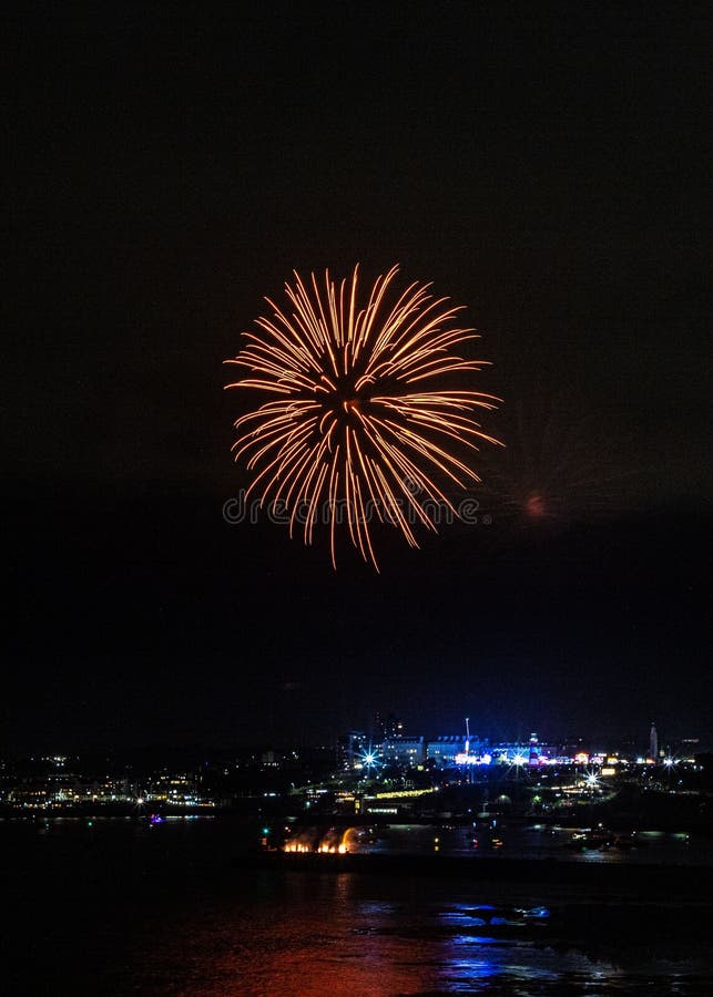 Mesmerizing View of Colorful Fireworks at the British Firework ...