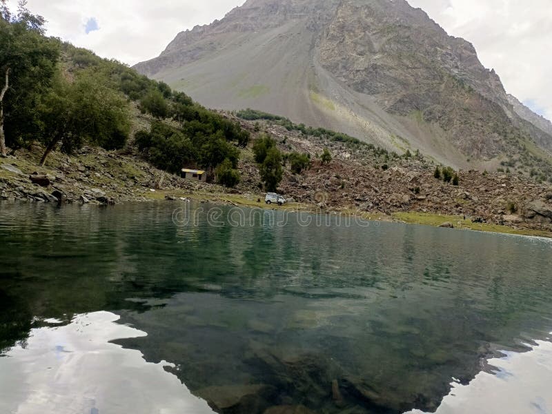 Mesmerizing View of Crystal Waters in Blue Lake Naltar Valley Stock ...