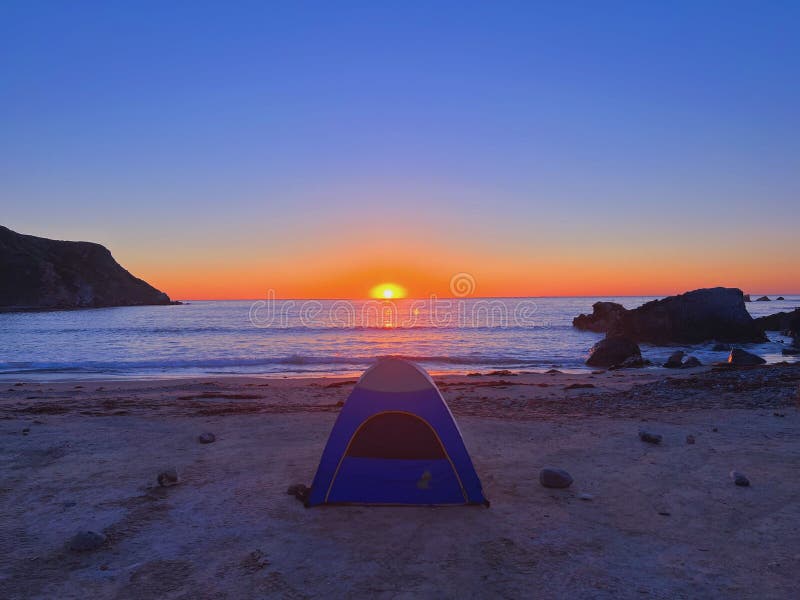 Mesmerizing View of the Golden Sunset Over the Sea Stock Photo - Image ...