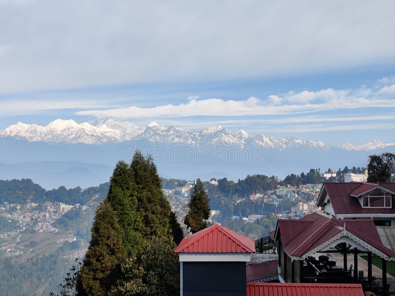 A Mesmerizing View of Kanchenjunga, Darjeeling, India Stock Image ...