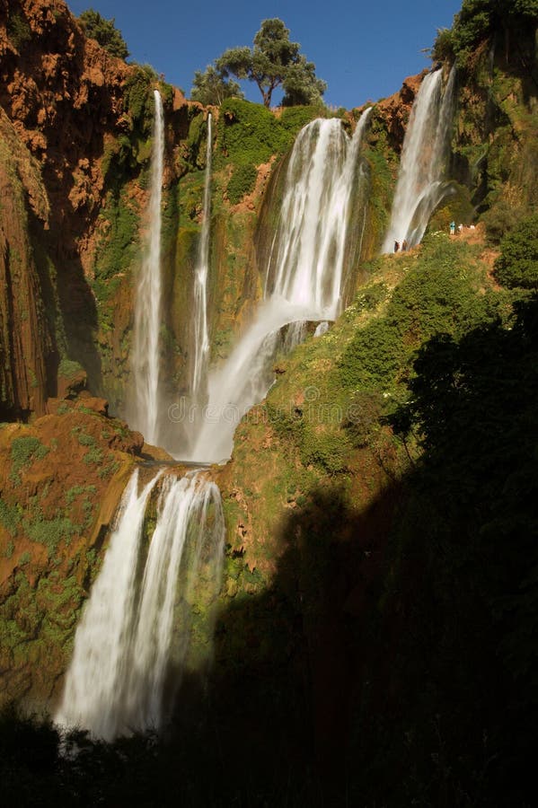 Mesmerizing View of Ouzoud Waterfalls in Morocco Stock Photo - Image of ...