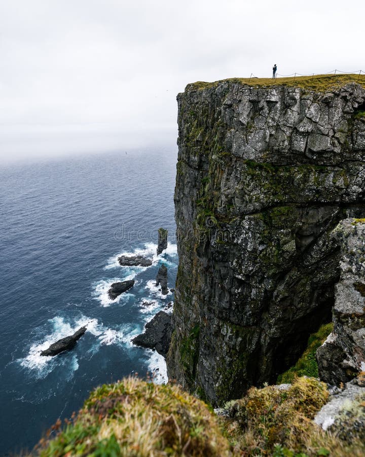 Mesmerizing View of Risin Og Kellingin at the Coast Stock Photo - Image ...
