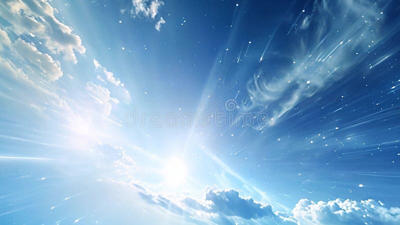 Celestial Rays through Clouds Footage Stock Footage - Video of dawn ...