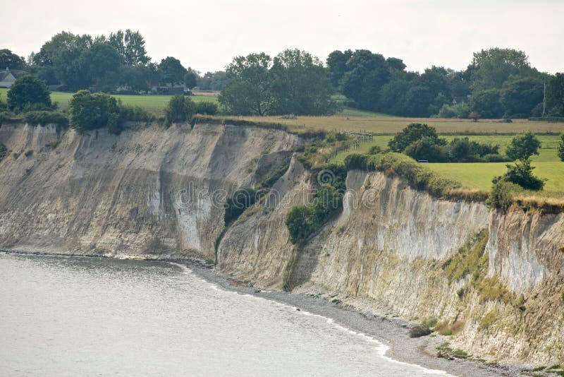 Mesmerizing View of the Stevns Klint Cliff at Daytime in Denmark Stock ...