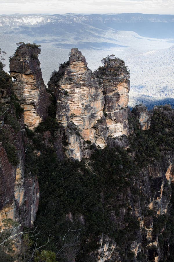 Mesmerizing View of the Three Sisters, Australia Stock Photo - Image of ...