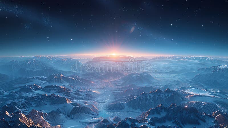 A Mesmerizing View Unfolds from the Airplane S Window, As the ...