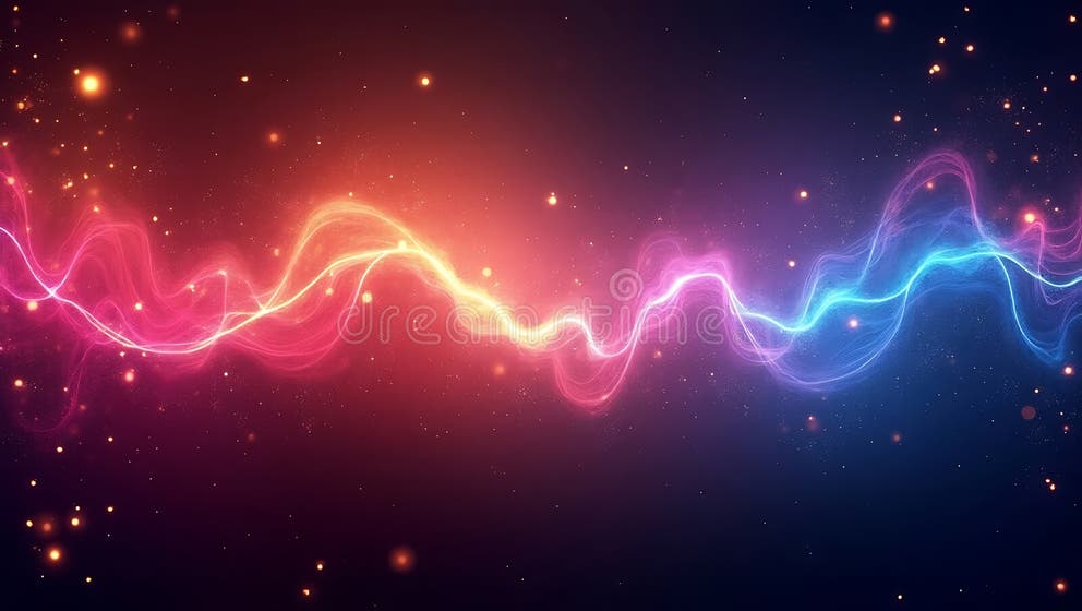 Abstract Expression of Light and and Digital Energy Rg Stock Photo ...