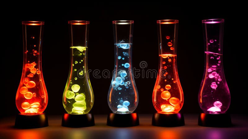 The Vibrant Colors and Undulating Forms of a Lava Lamp, Evoking a Sense ...