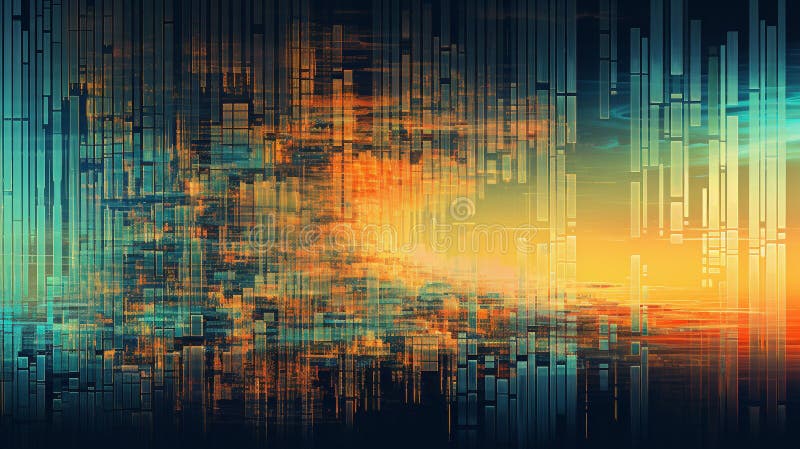 Digital Reverie: Convergence of Dreams and Code Stock Illustration ...