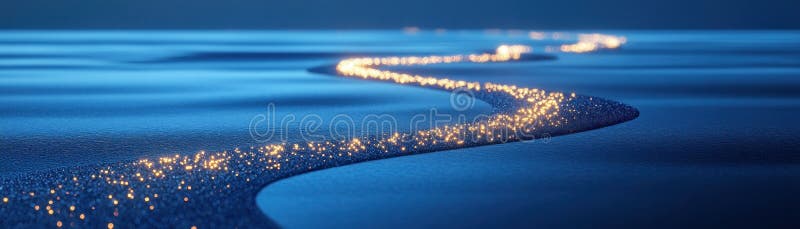 A Mesmerizing Visual of a River Morphing into a Glowing Spiral ...