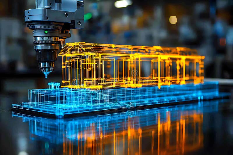 A Mesmerizing Visualization of Futuristic Architecture. a Robotic Arm ...