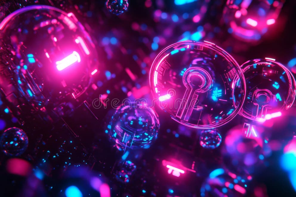 A Mesmerizing Visualization of Futuristic Data Encryption, Featuring ...