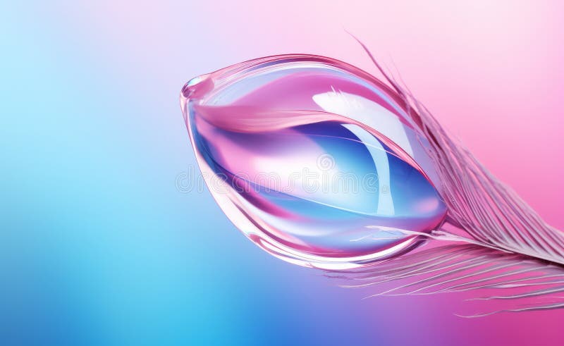 Mesmerizing Water Drop on a Vibrant Backdrop: a Captivating Visual ...